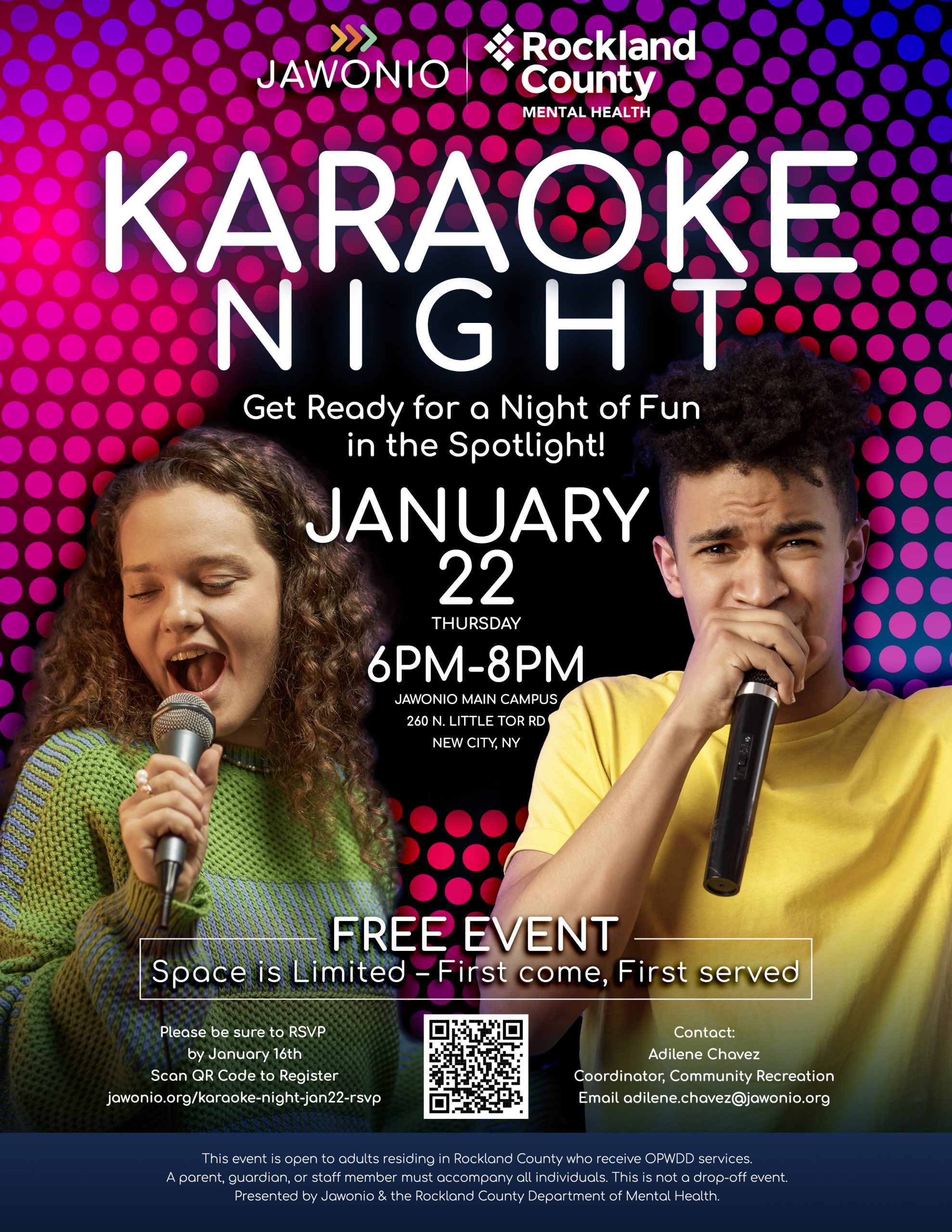 Karaoke Night JAN22 RSVP | Jawonio Organization